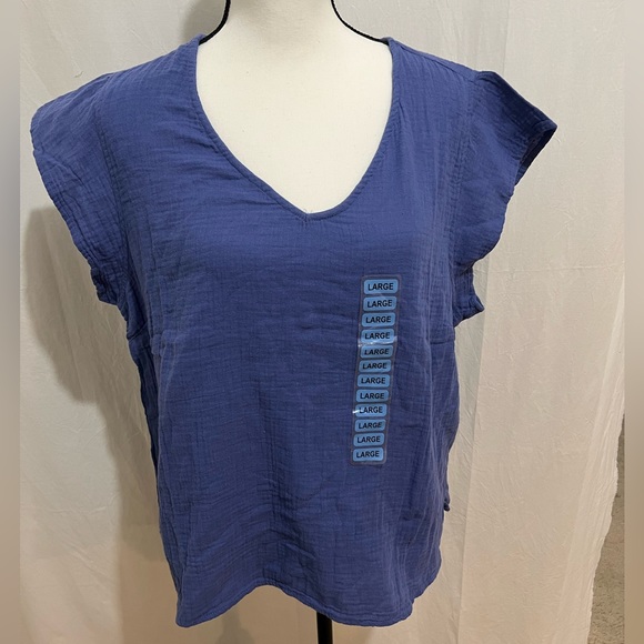Three Dots | Tops | Three Dot Double Gauze Top Multiple Sizes Color ...